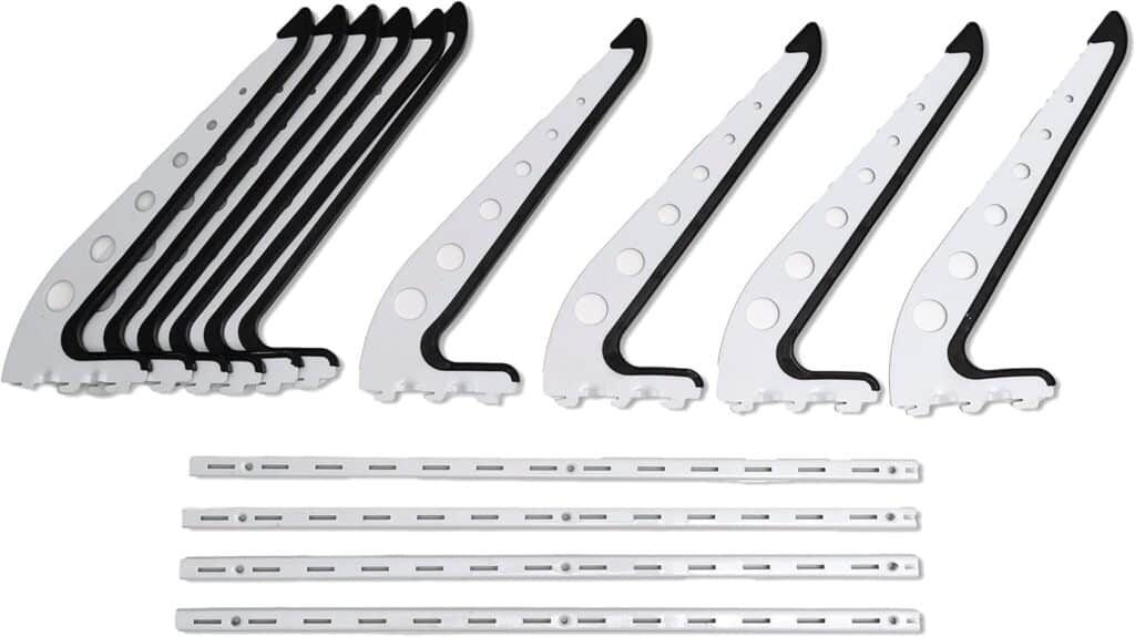 Flow Racks 5 Board Surf Rack Adjustable Wall Mount for Surfboard ...